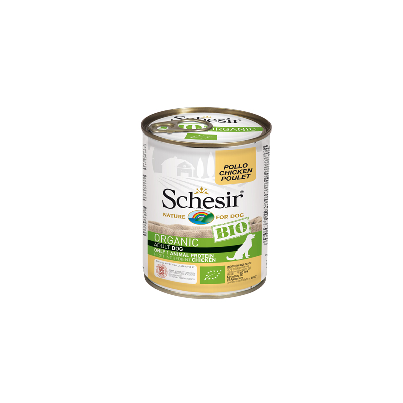 Schesir bio konzerva za pse piletina 400g